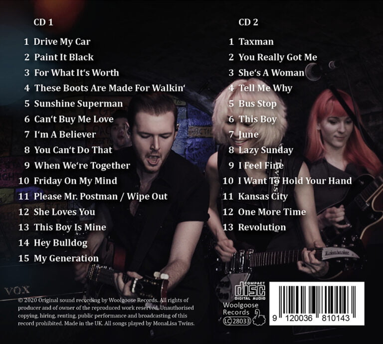 Live at the Cavern Club – Double Album CD – MonaLisa Twins